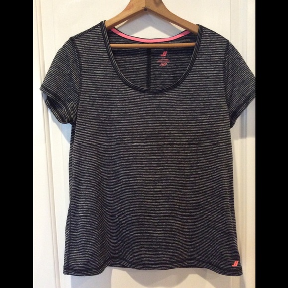 Joe Fresh | Tops | Joe Fresh Athletic Top Black And Gray With Pink ...